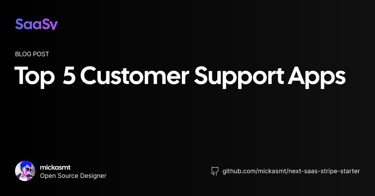Top 5 Customer Support Apps | Amy - AI Customer Support
